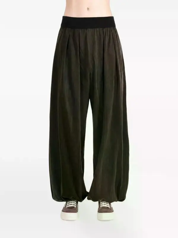 CORTANA Espera Pleated Elasticated-cuff Trousers