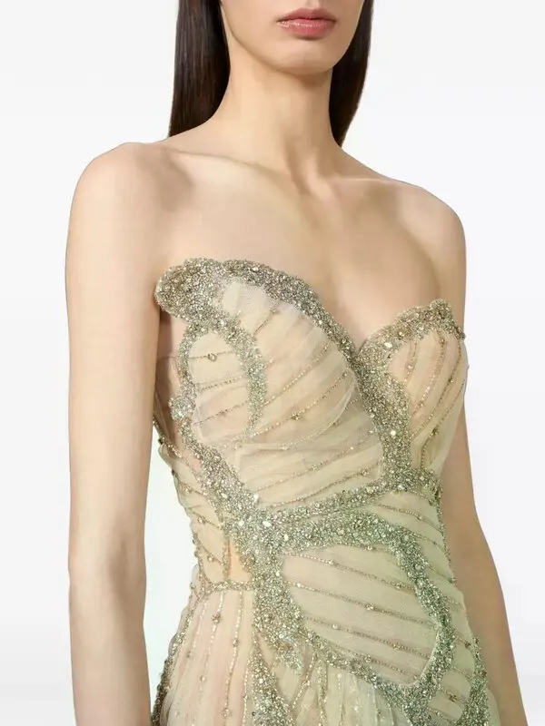 Costarellos Sylvie Crystal-embellished Silk Mini Dress