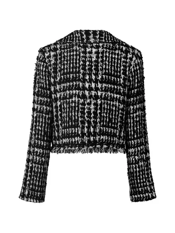 Smythe Bouclé-knit Frayed-edge Jacket