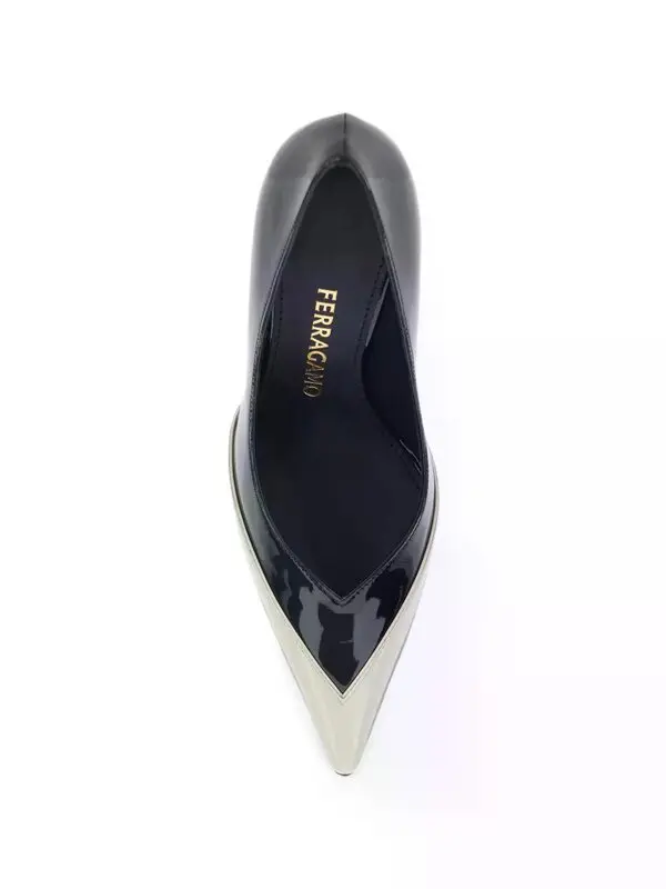 FERRAGAMO Two-tone Pointed-toe Pumps