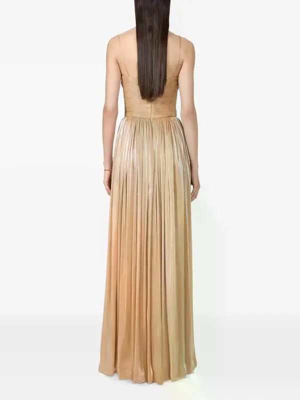 Costarellos Sireen Pleated Gown