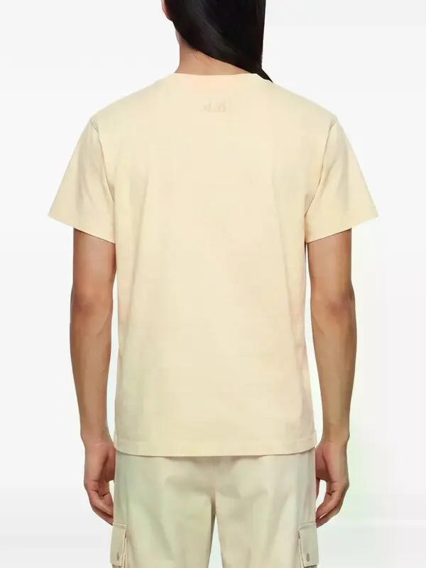FOUND Floral-embroidered Logo-print T-shirt