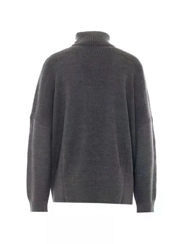Liu Jo Roll-neck Side-slit Sweater