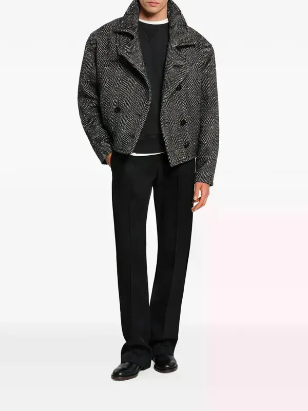 Isabel Marant Étoile Ethan Herringbone-pattern Belted Coat
