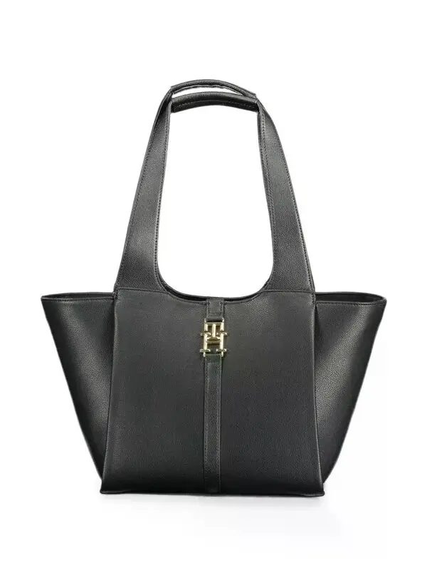 Tommy Hilfiger Julia Logo-plaque Tote Bag - Black