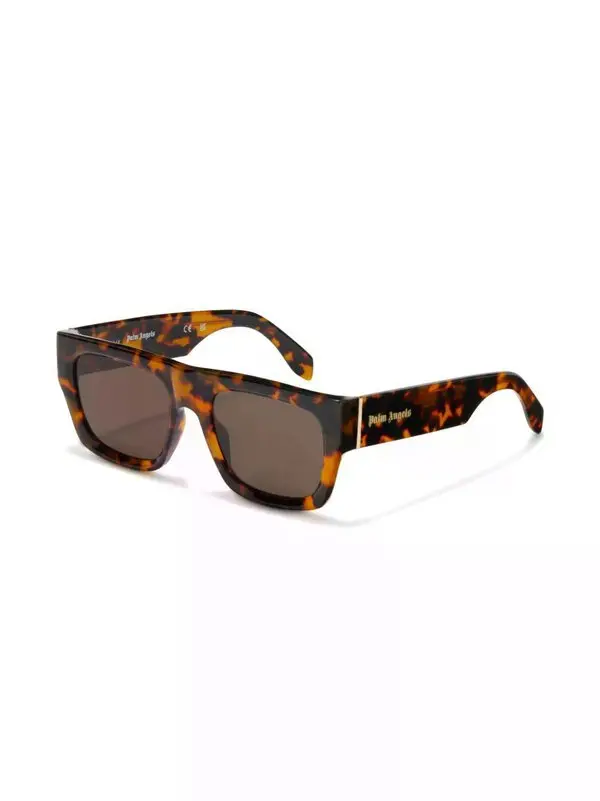 Palm Angels Pixley Square-frame Sunglasses - Brown