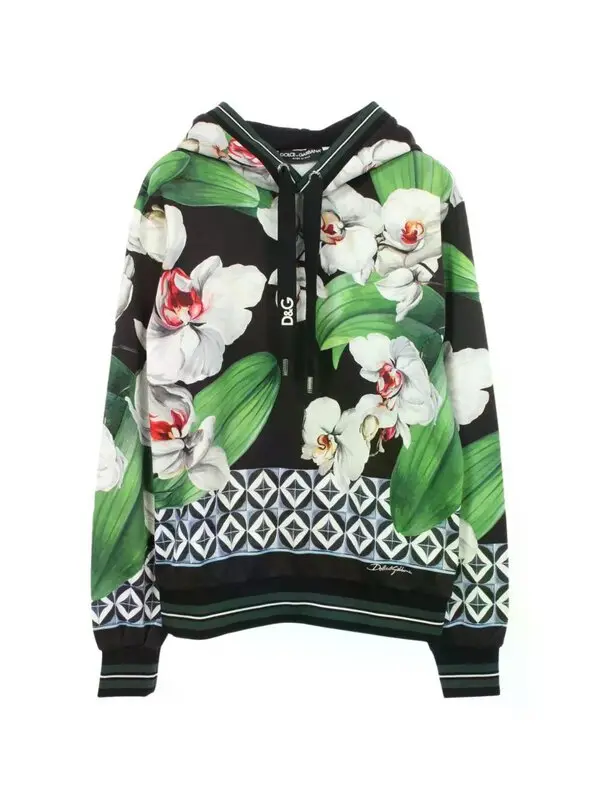 Dolce & Gabbana 2010s Floral-print Hoodie