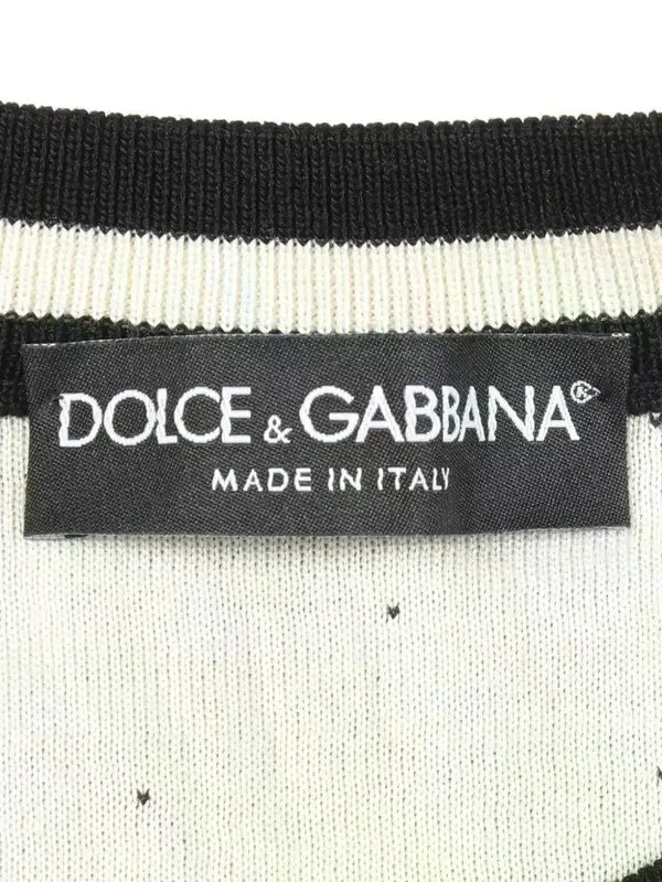 Dolce & Gabbana 2010s Playing Card-print Sweater