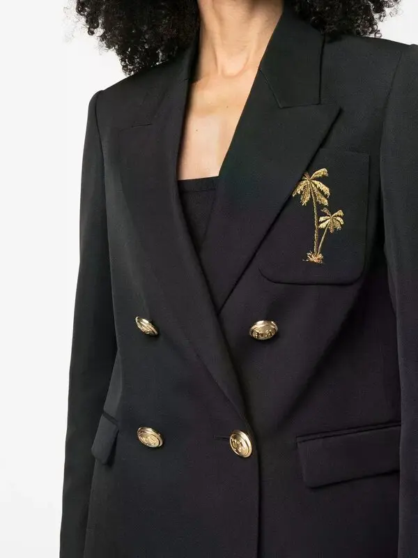 Palm Angels Palm-embroidered Blazer