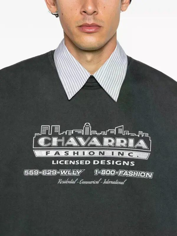 WILLY CHAVARRIA Buffalo Logo-print Sweatshirt