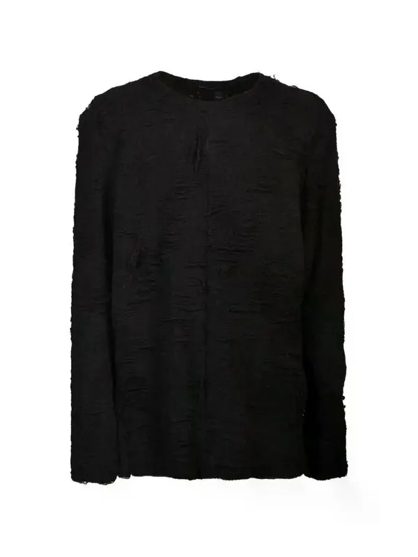 D HYGEN Distressed Jacquard-woven T-shirt