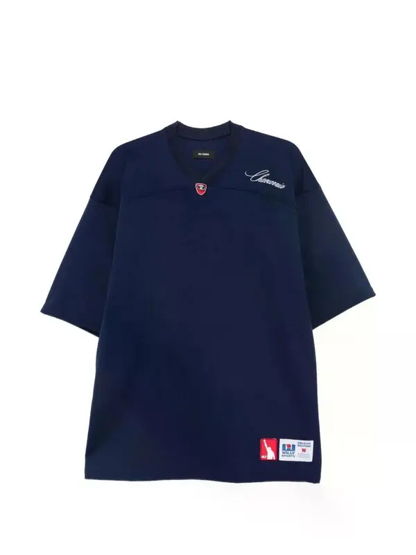 WILLY CHAVARRIA Logo-patch V-neck T-shirt
