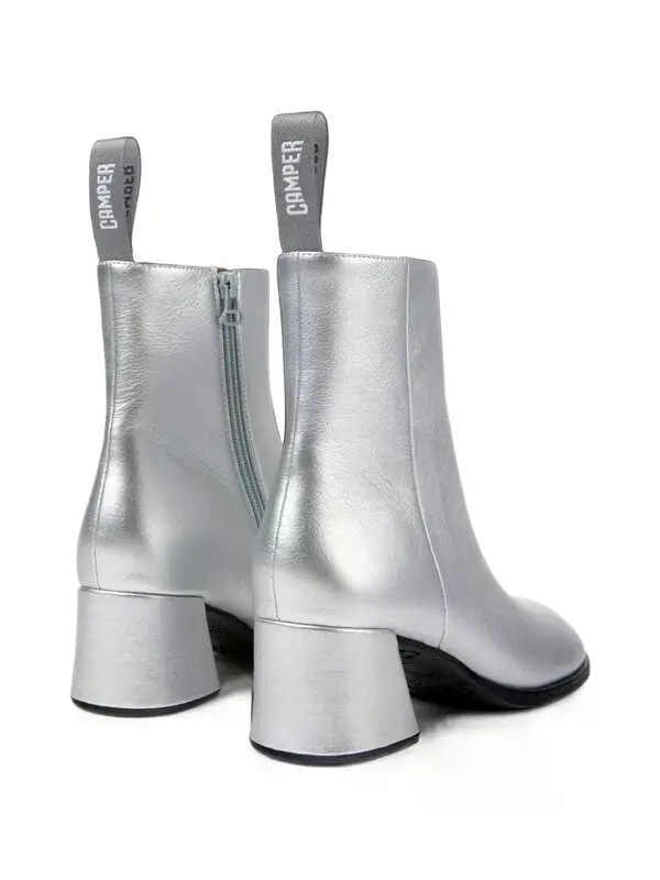 Camper Kora Ankle Boots - Silver