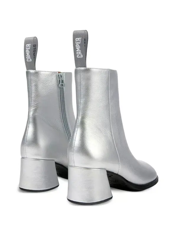 Camper Kora Ankle Boots - Silver