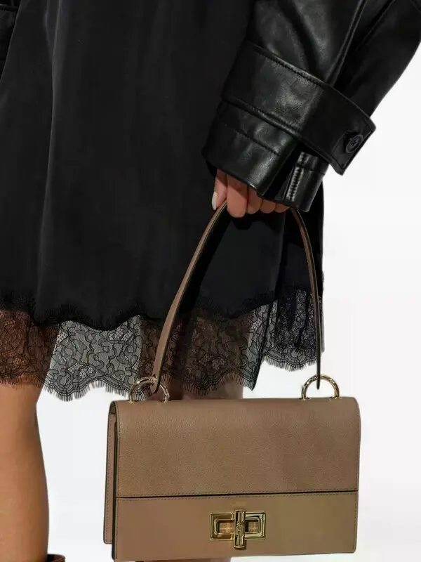 Furla Amelia Leather Shoulder Bag - Brown