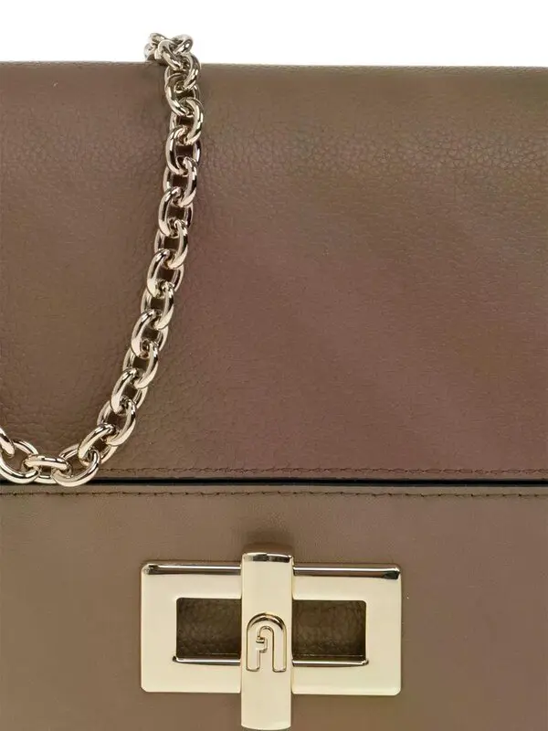 Furla Amelia Leather Shoulder Bag - Brown