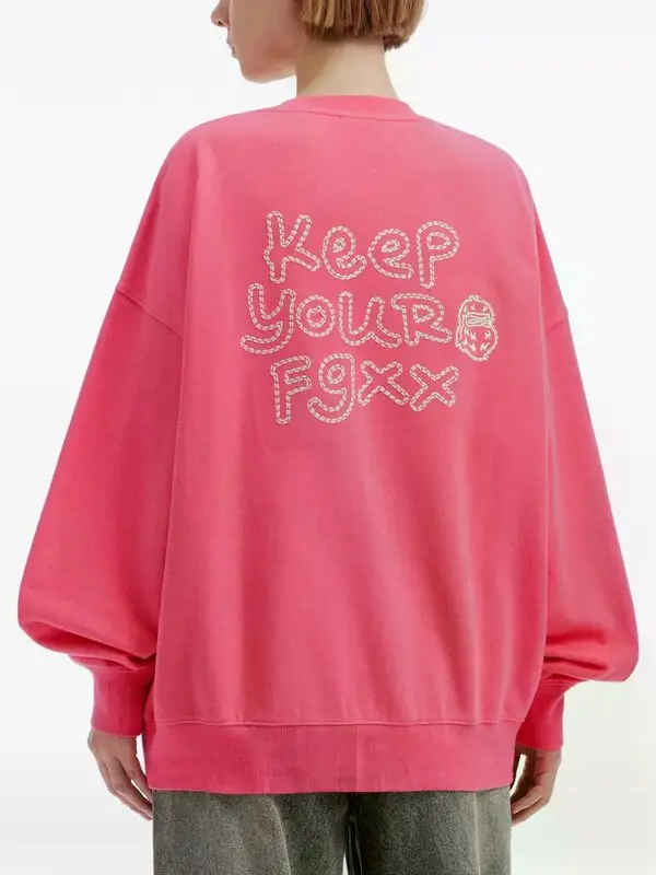 FINGERCROXX Embroidered-slogan Sweatshirt