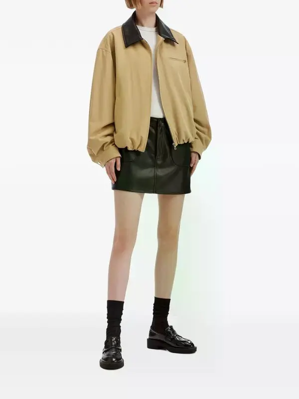 B+AB Contrast-collar Zip-up Jacket