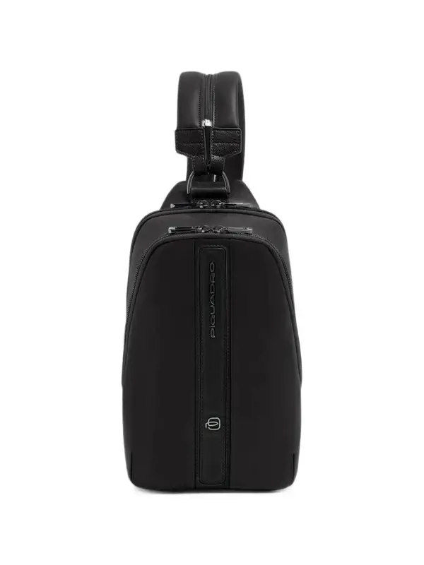 PIQUADRO Logo-plaque Convertible Backpack - Black