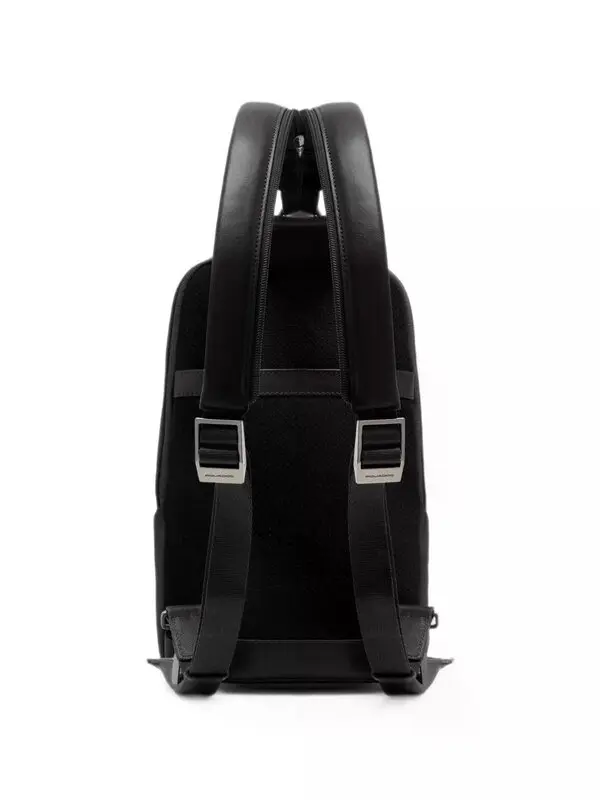 PIQUADRO Logo-plaque Convertible Backpack - Black