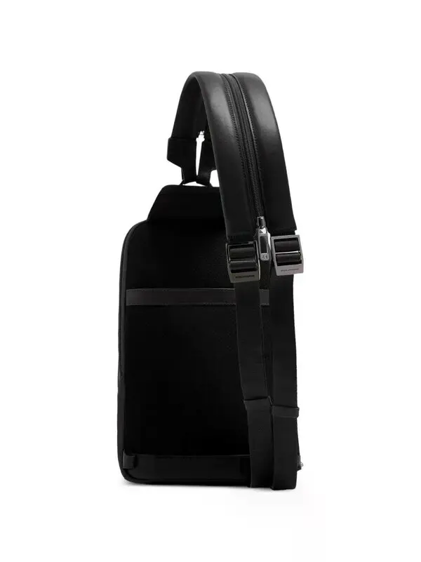 PIQUADRO Logo-plaque Convertible Backpack - Black
