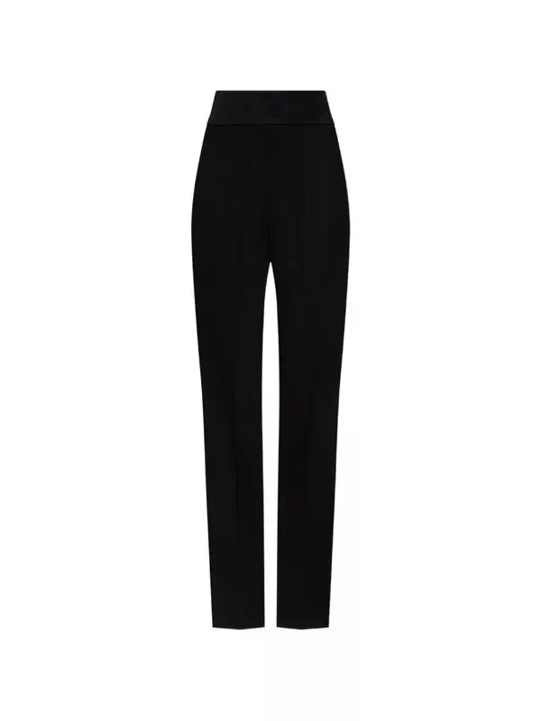 Valentino Garavani Pleated Wool Trousers - Black
