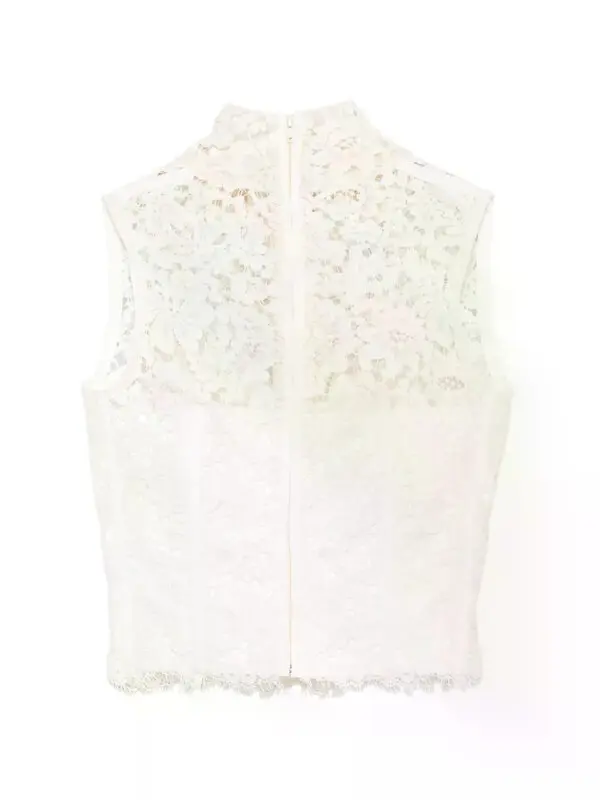 MITILIANE COUTURE Lace-panelled Corset Top