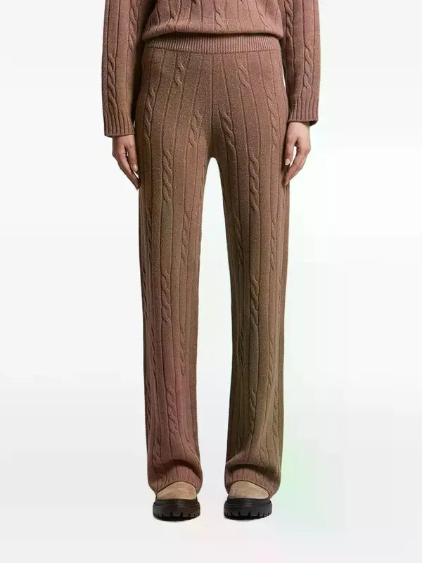 Peserico Cable-knit Sequin-embellished Trousers