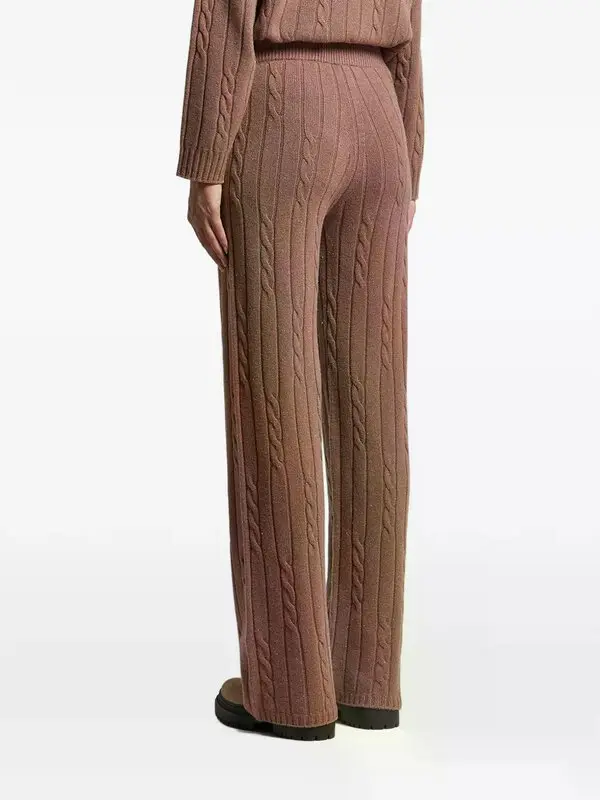 Peserico Cable-knit Sequin-embellished Trousers