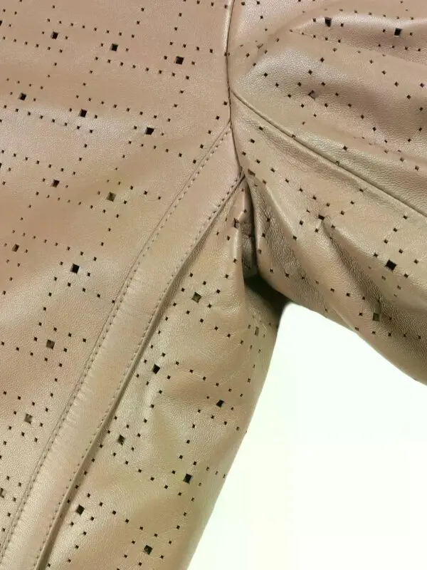Hermès 2010s Perforated Leather Jacket