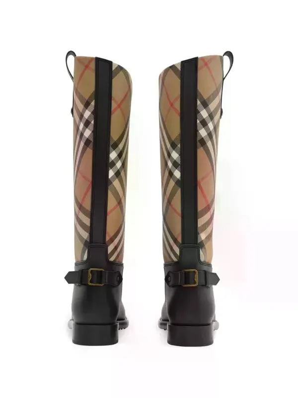 Burberry Check Cavalier Outdoor Boots - Neutrals
