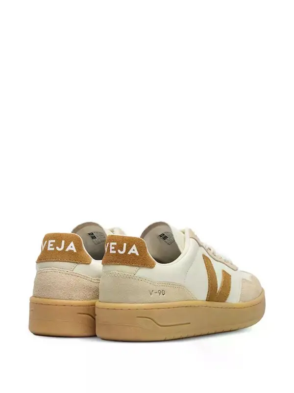 VEJA V-90 Panelled Sneakers - Neutrals