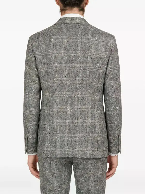 Brunello Cucinelli Checked Slim-fit Suit