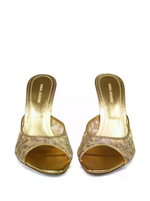 Amina Muaddi Alexa Lace Sandals
