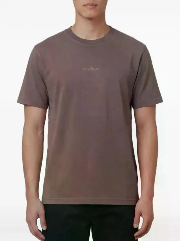 Stone Island Desert Print Logo-print T-shirt