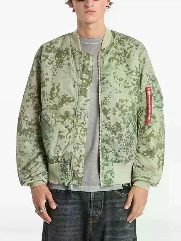 Alpha Industries Ma-1 Camo-print Reversible Bomber Jacket