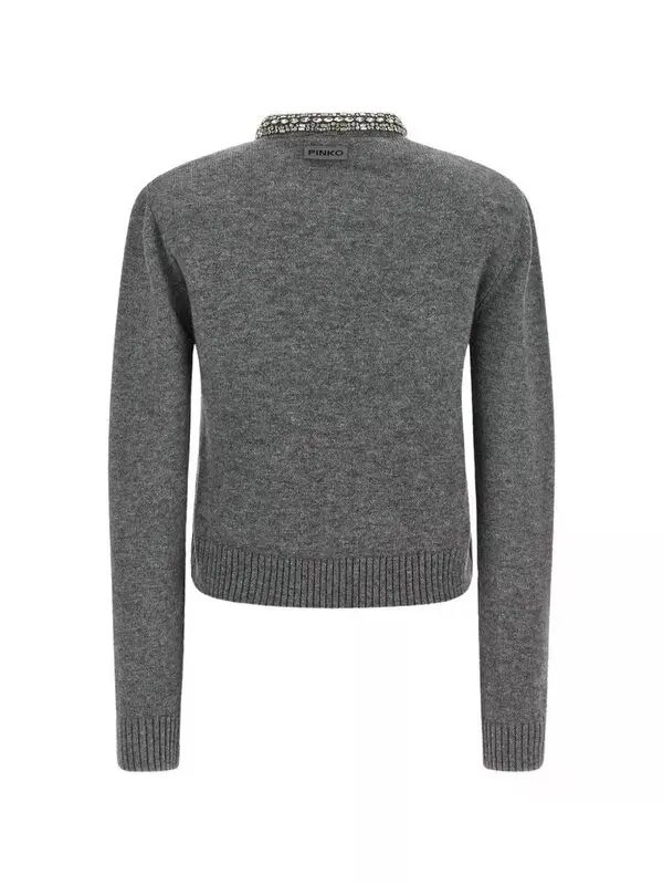 Pinko Cardigan With Jewel Collar