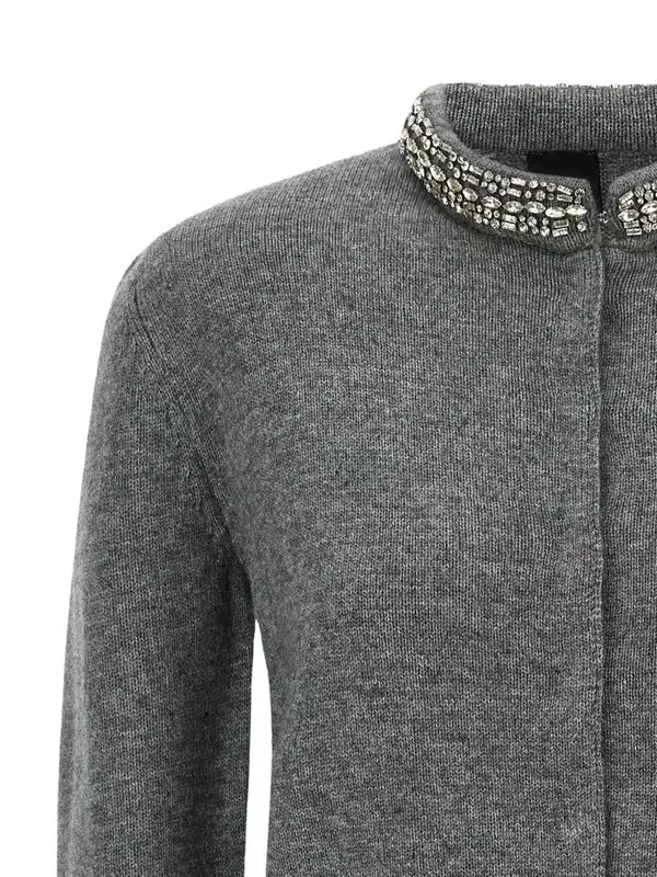 Pinko Cardigan With Jewel Collar