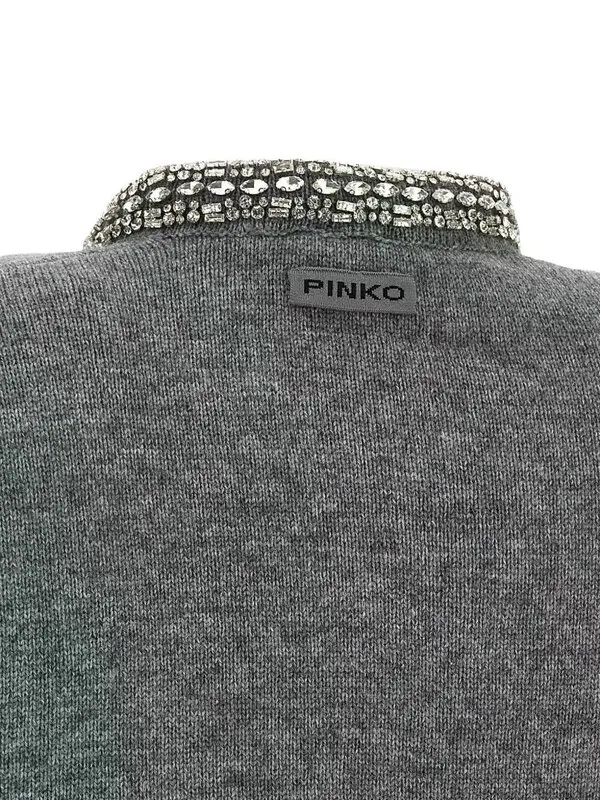 Pinko Cardigan With Jewel Collar