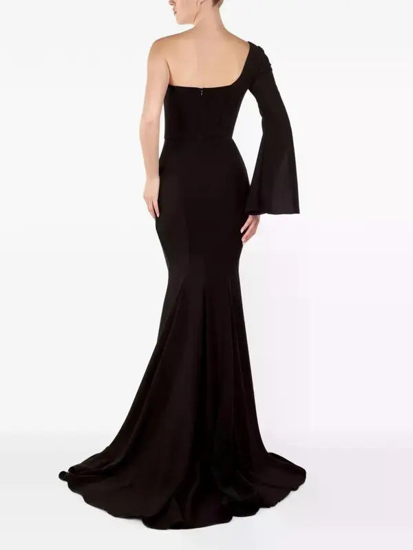 ANDREEA VENECIUC Ophelie Crystal-embellished One-shoulder Gown