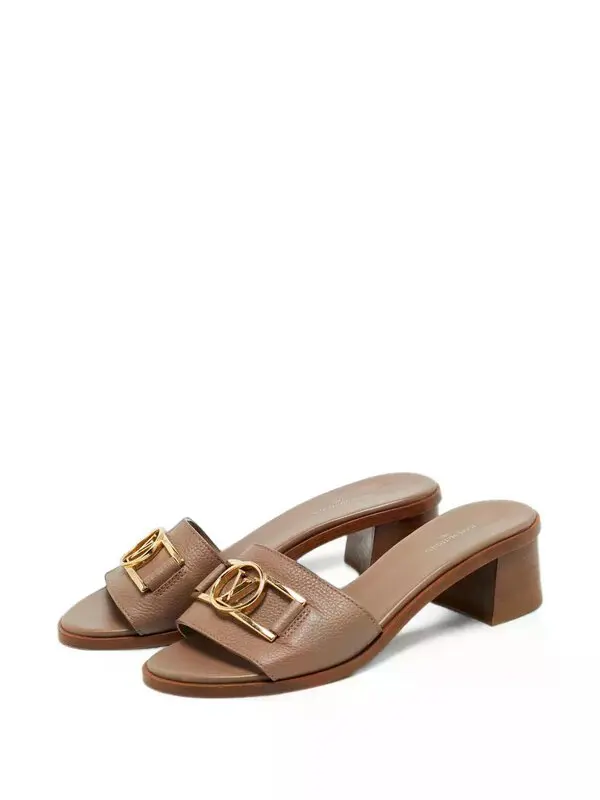 LOUIS VUITTON Lock It Leather Sandals