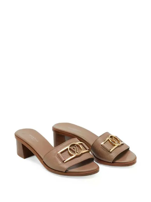 LOUIS VUITTON Lock It Leather Sandals