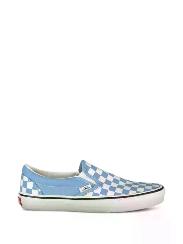VANS Classic Slip-on Checkerboard Sneakers - Blue