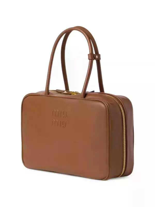 Miu Miu Beau Leather Bag - Brown