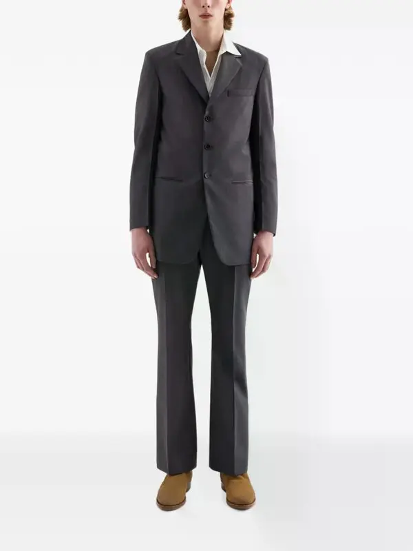 JIL SANDER Fil-à-fil Wool Trousers