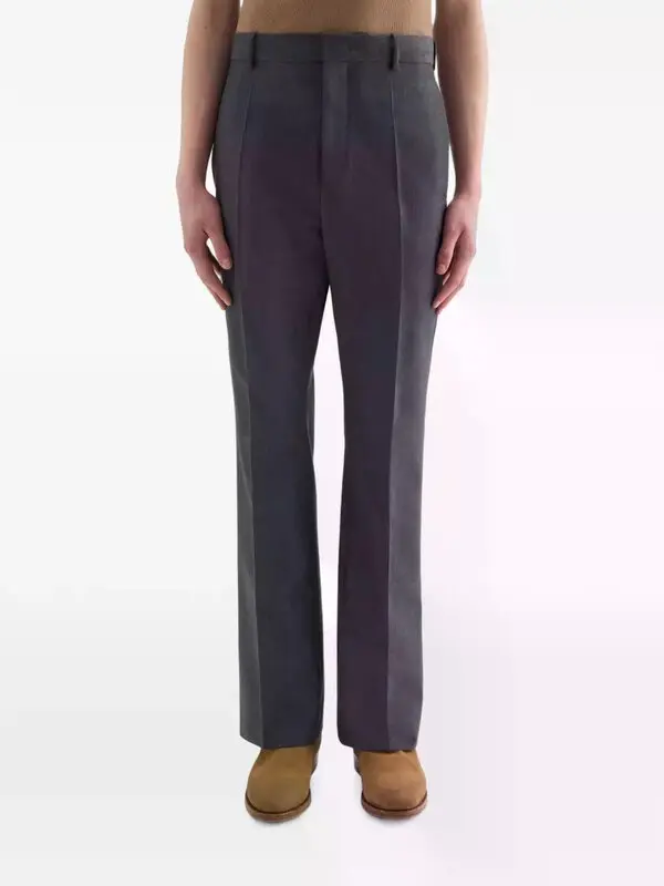 JIL SANDER Fil-à-fil Wool Trousers