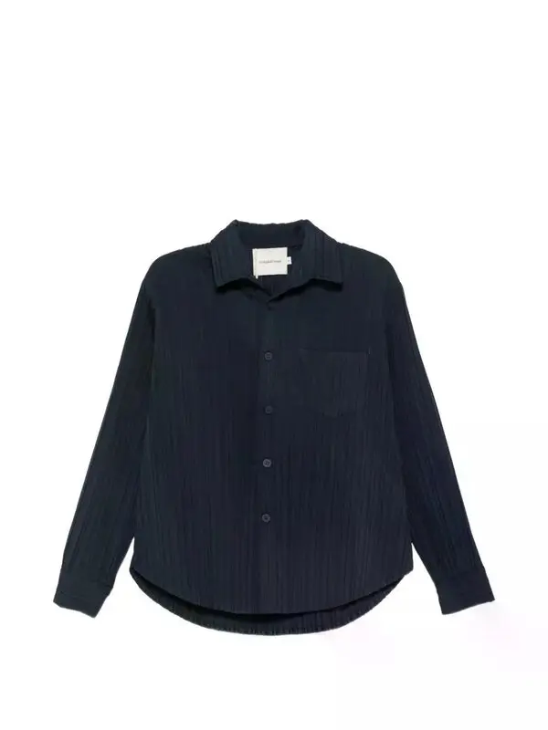 GONGDID DESIGN Plissé-effect Shirt