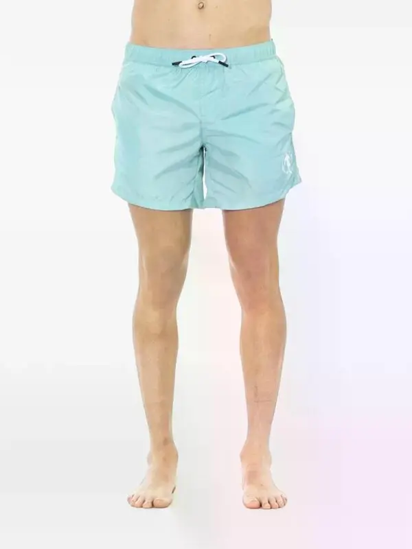 BIKKEMBERGS Logo-print Drawstring Swim Shorts