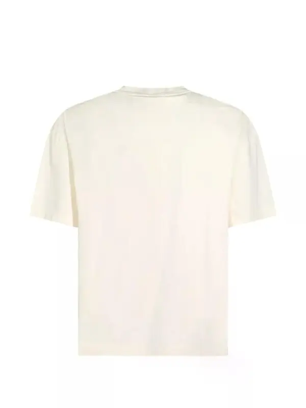 Marni White Cotton T-shirt With Planet Print