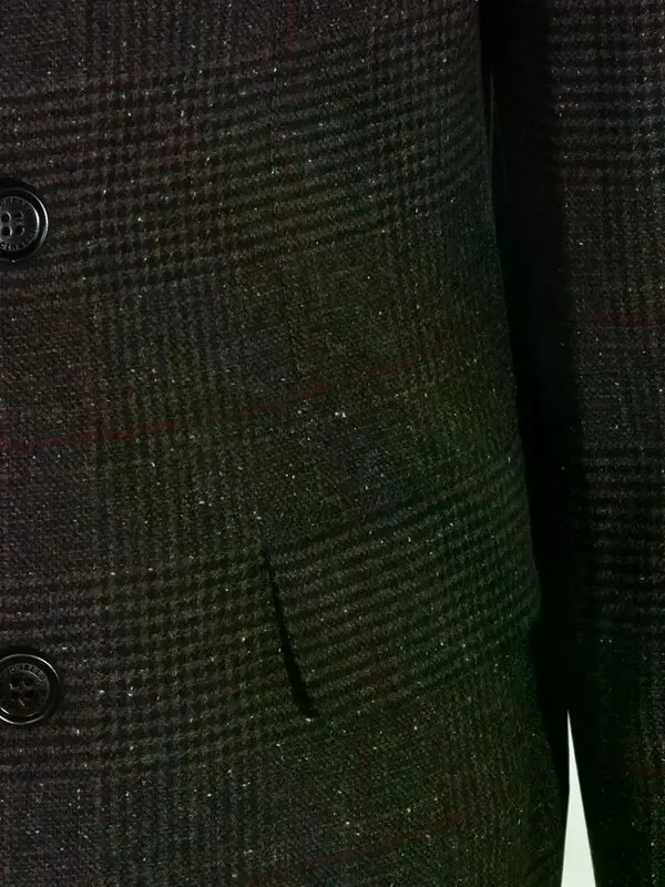 Brunello Cucinelli Check-pattern Double-breasted Suit